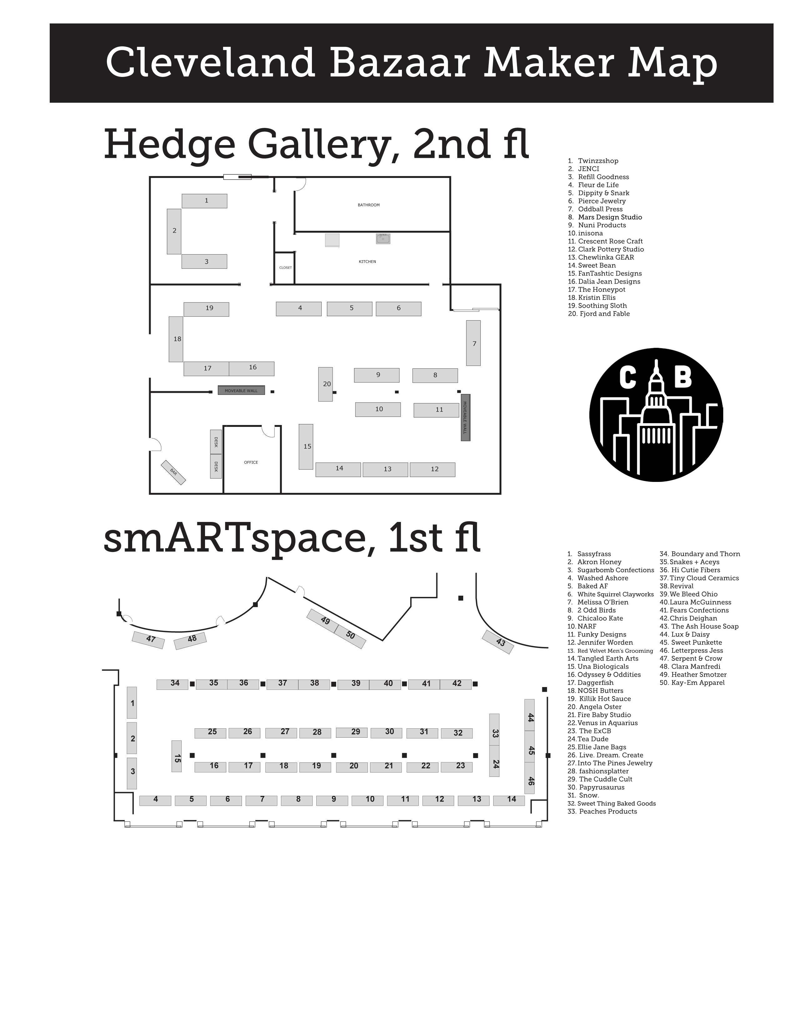 The Cleveland Bazaar Maker Map is here!