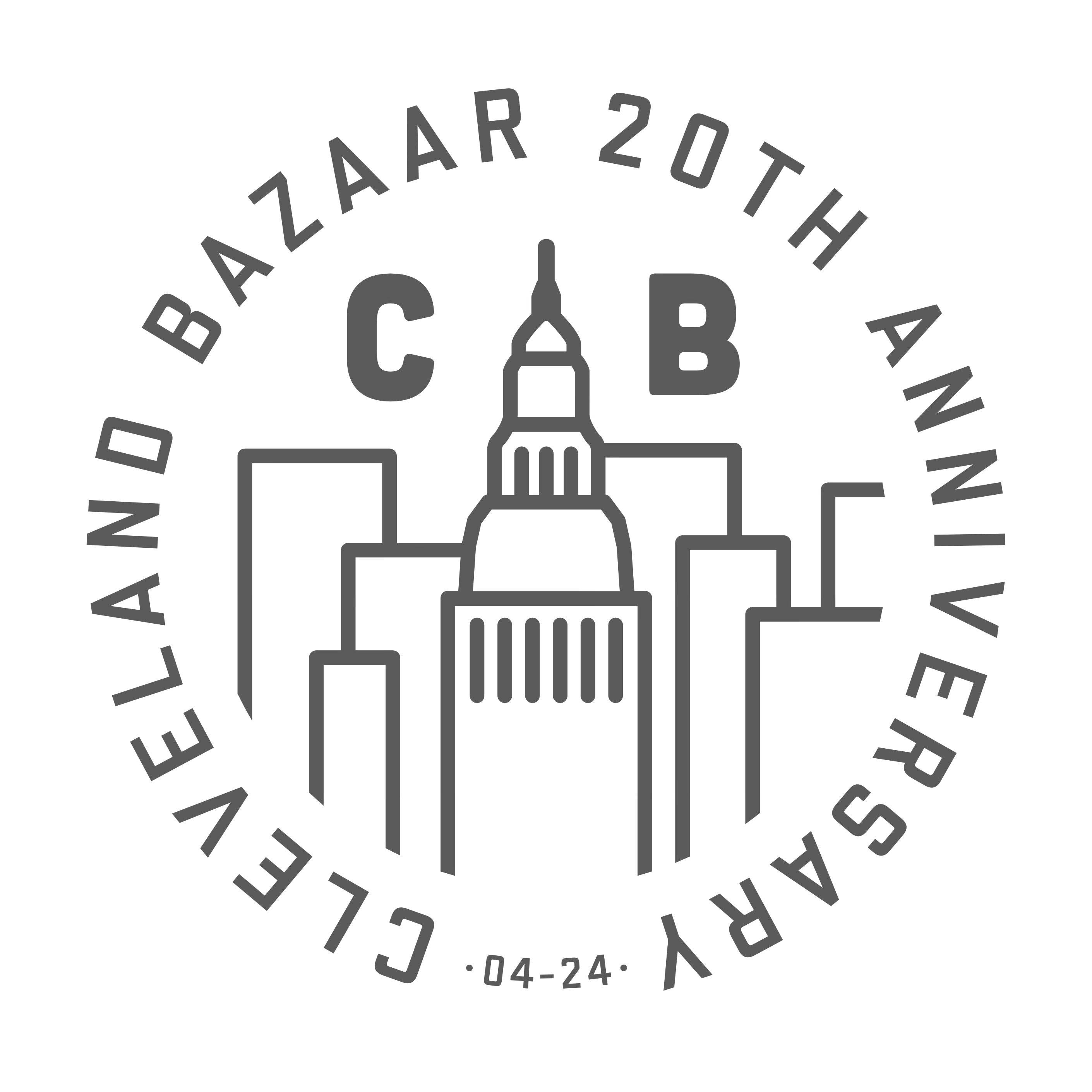 20th anniversary logo – Cleveland Bazaar